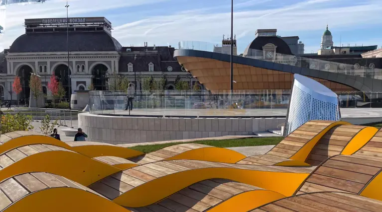 Renovated Paveletskaya Square